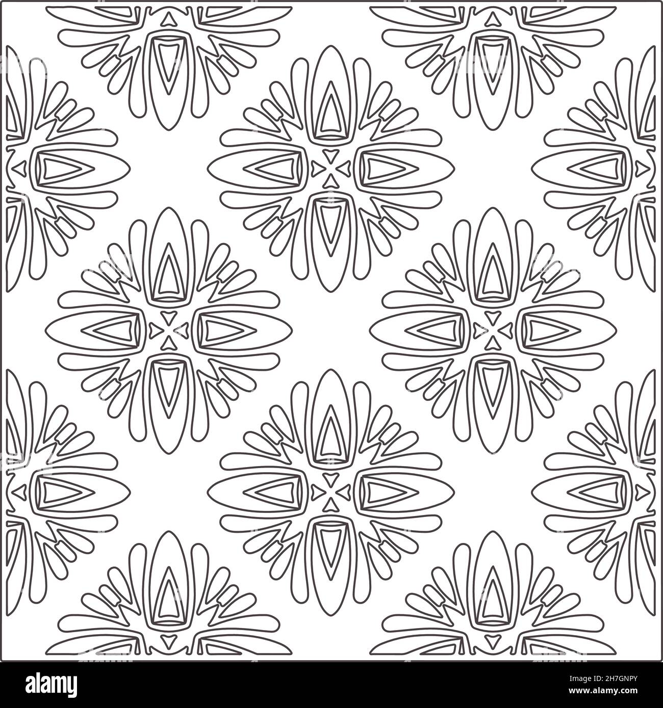 Vector pattern with symmetrical elements . Repeating geometric tiles ...