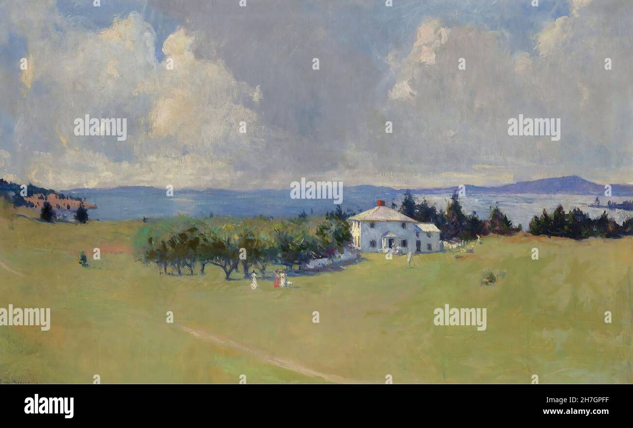 Frank Weston Benson - Wooster Farm (The Farm at North Haven) - 1912 ...