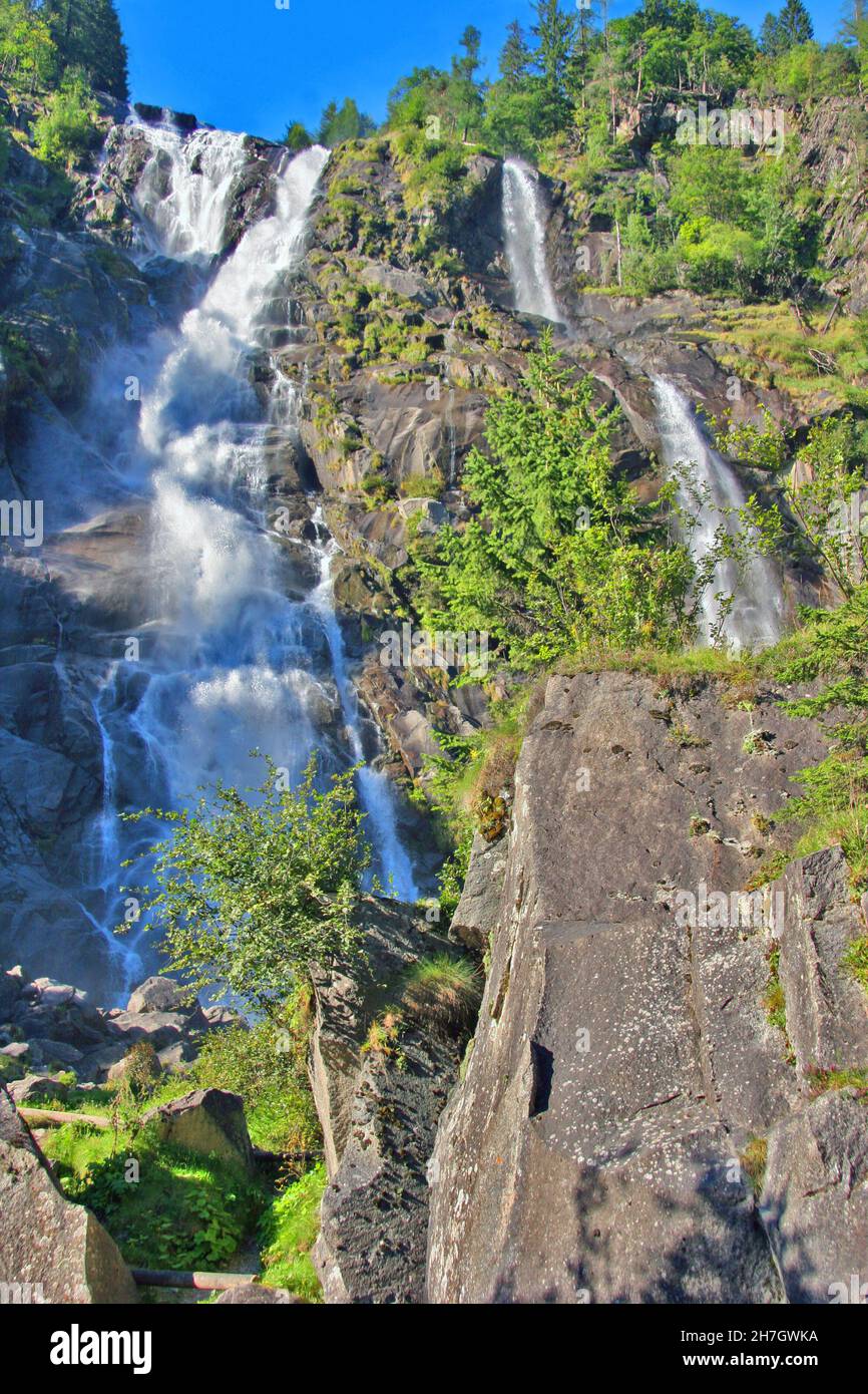 Nardis waterfalls. Natural Park of Adamello-Brenta Stock Photo - Alamy