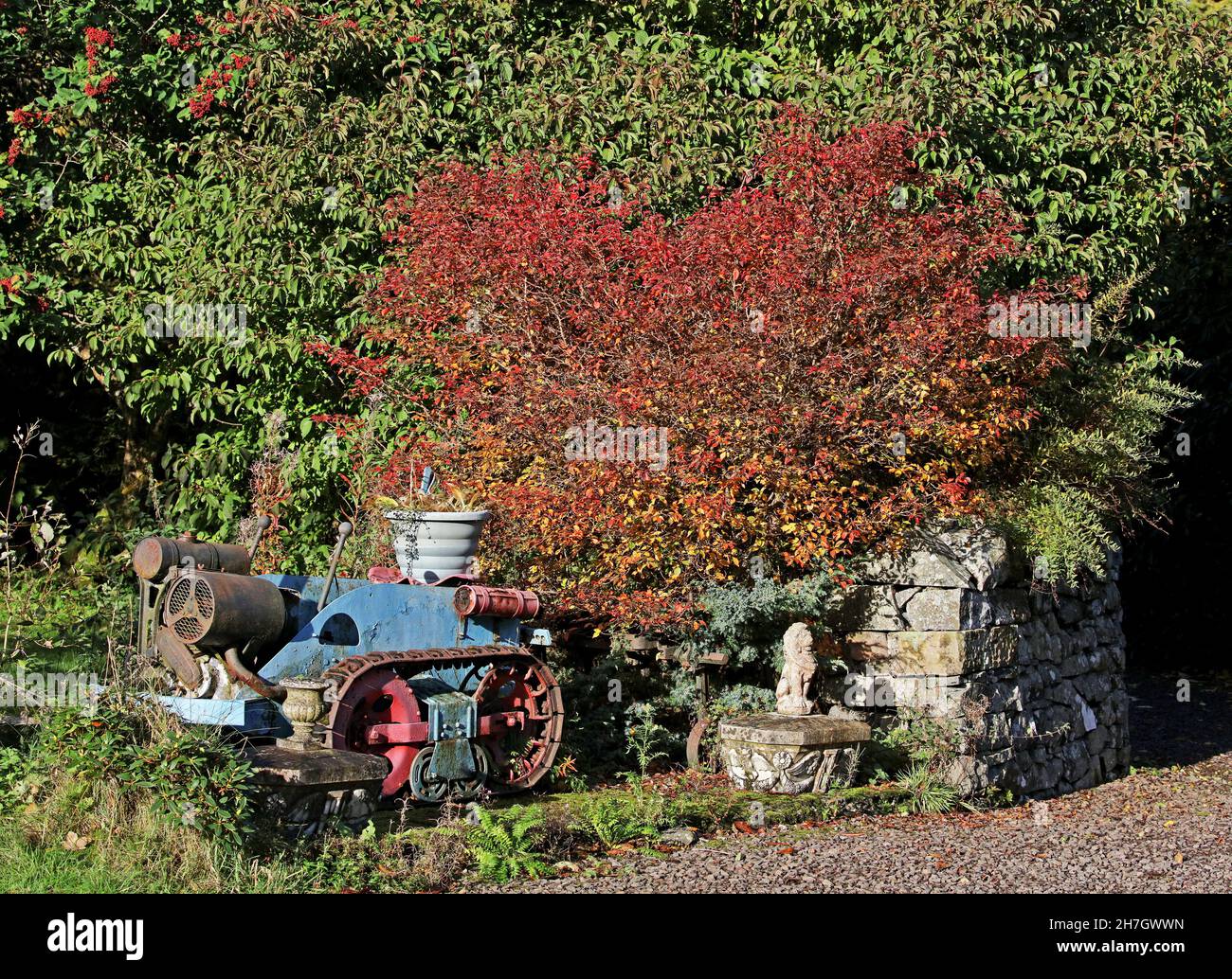 The Ransomes MG tractor Stock Photo - Alamy