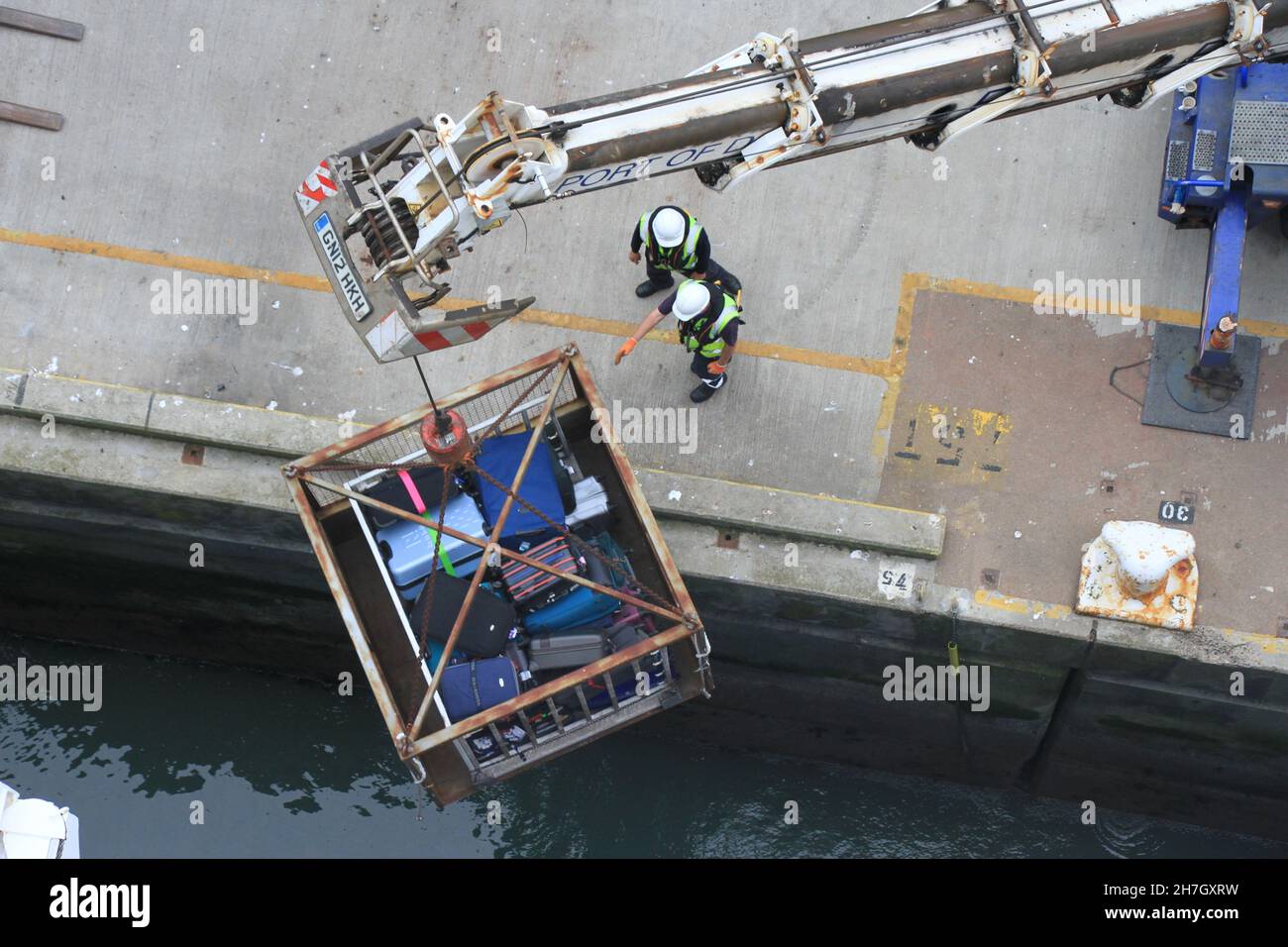 Dover harbour arrival by cruise ship Stock Photo - Alamy