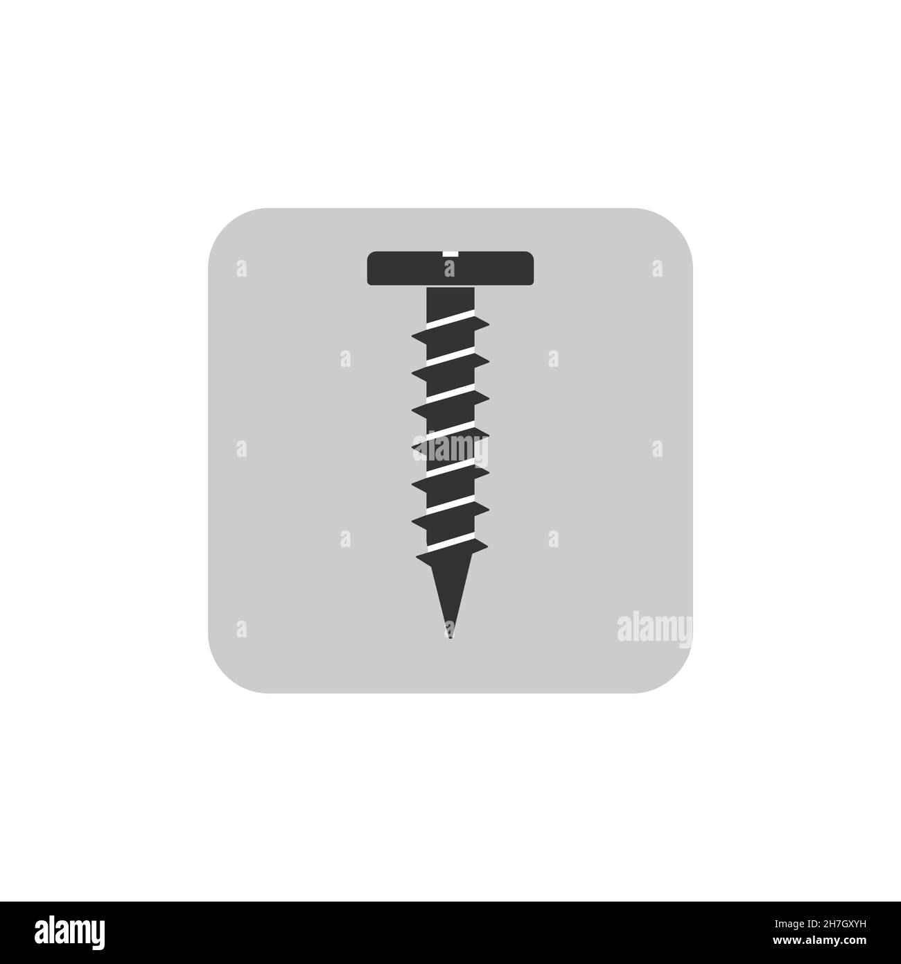 Hardware, screw icon. Vector illustration, flat design Stock Vector ...