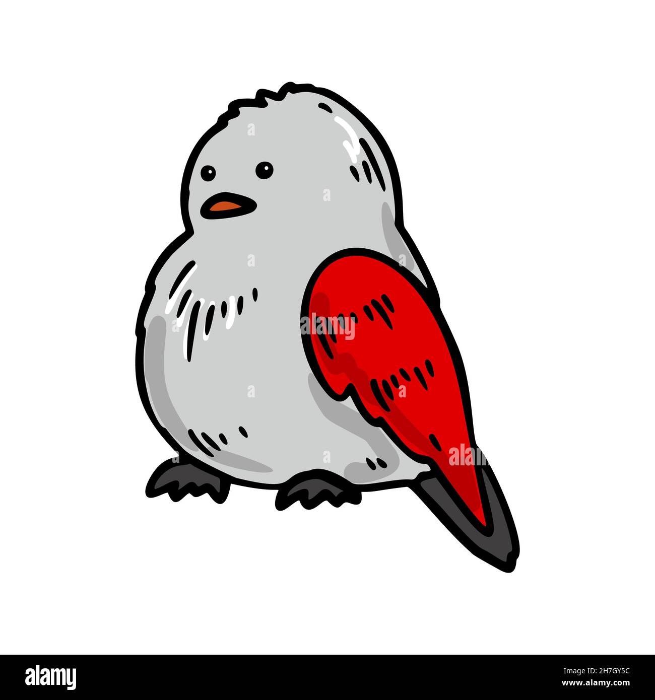 Bird gift illustration vector Cut Out Stock Images & Pictures - Alamy