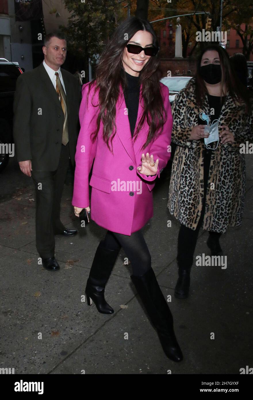 New York, NY, USA. 22nd Nov, 2021. Emily Ratajkowski arriving to ...