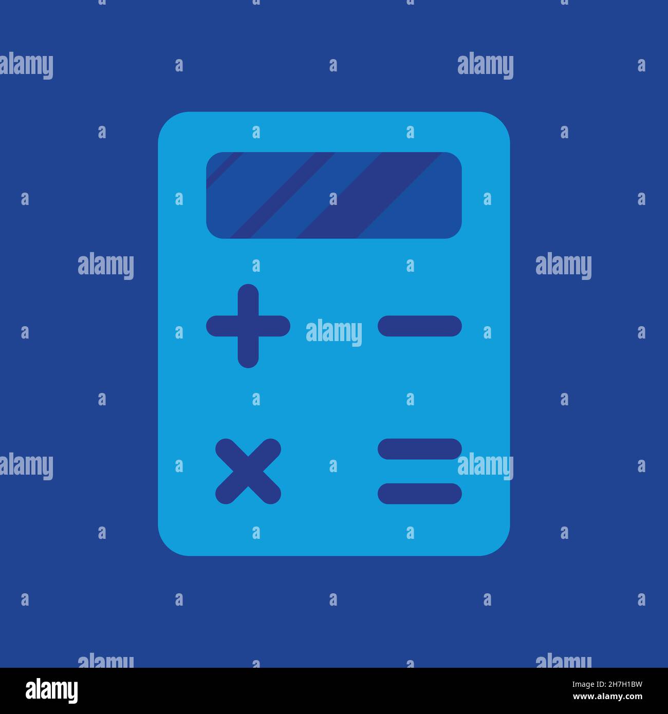 Flat calculator icon. Office table equipment symbol. Logo design ...
