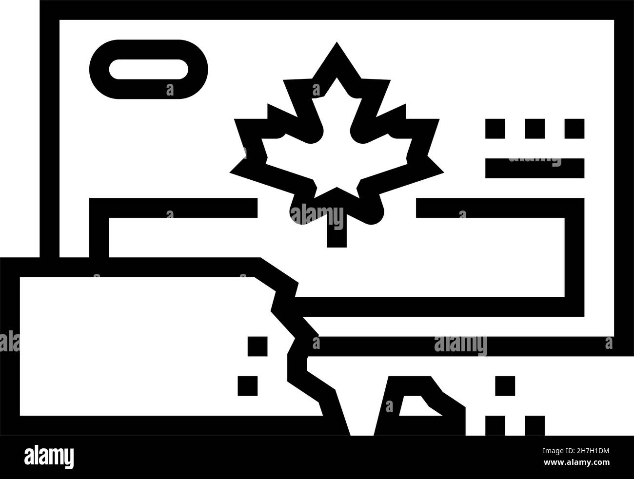 hard maple sugar line icon vector illustration Stock Vector Image & Art ...