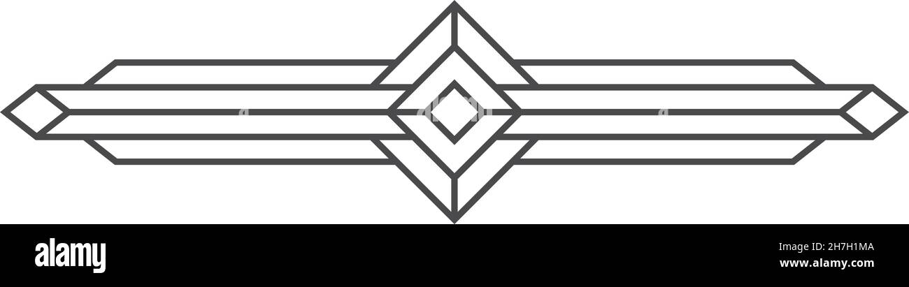 Abstract geometrical deco image beauty line design Stock Vector Image ...