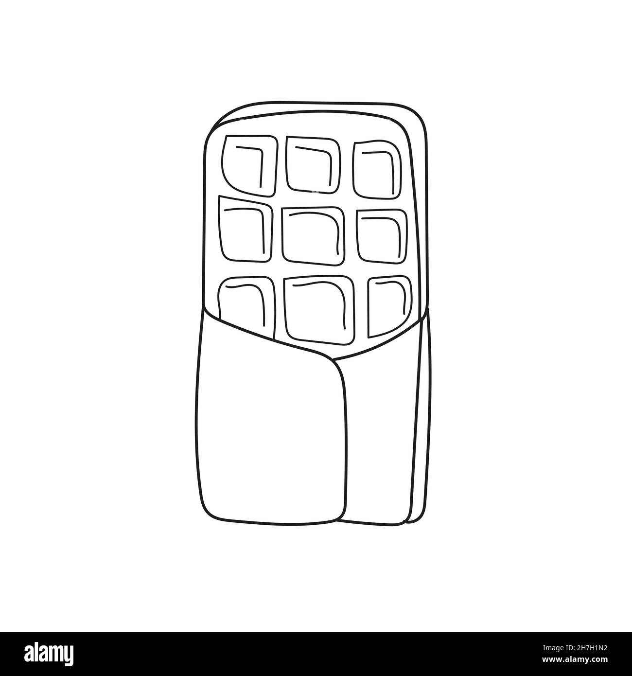 Chocolate Bar Coloring Pages