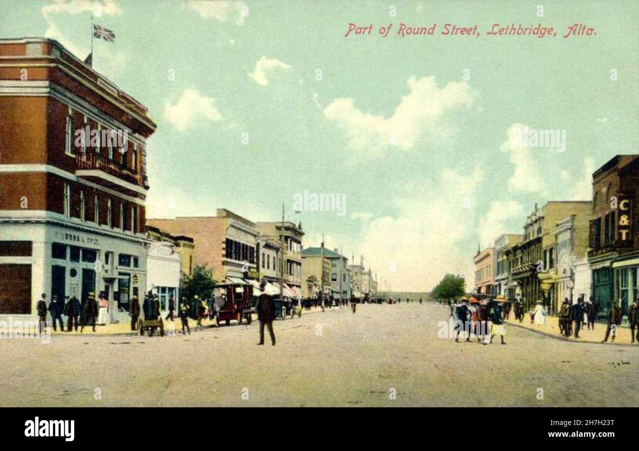 Round Street in 1911 Stock Photo - Alamy