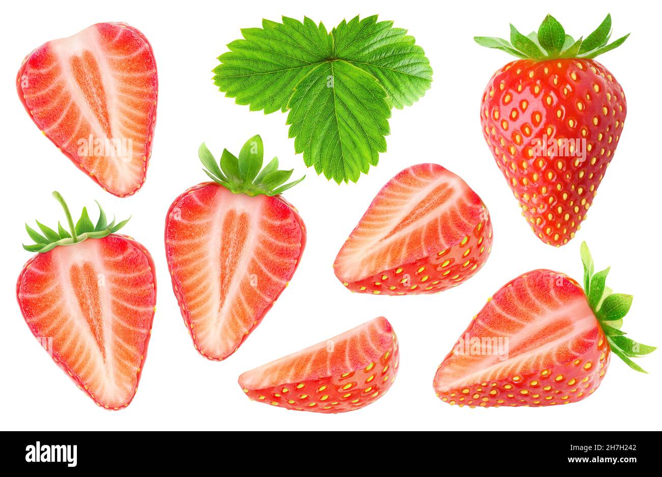 Pieces of strawberry hi-res stock photography and images - Alamy