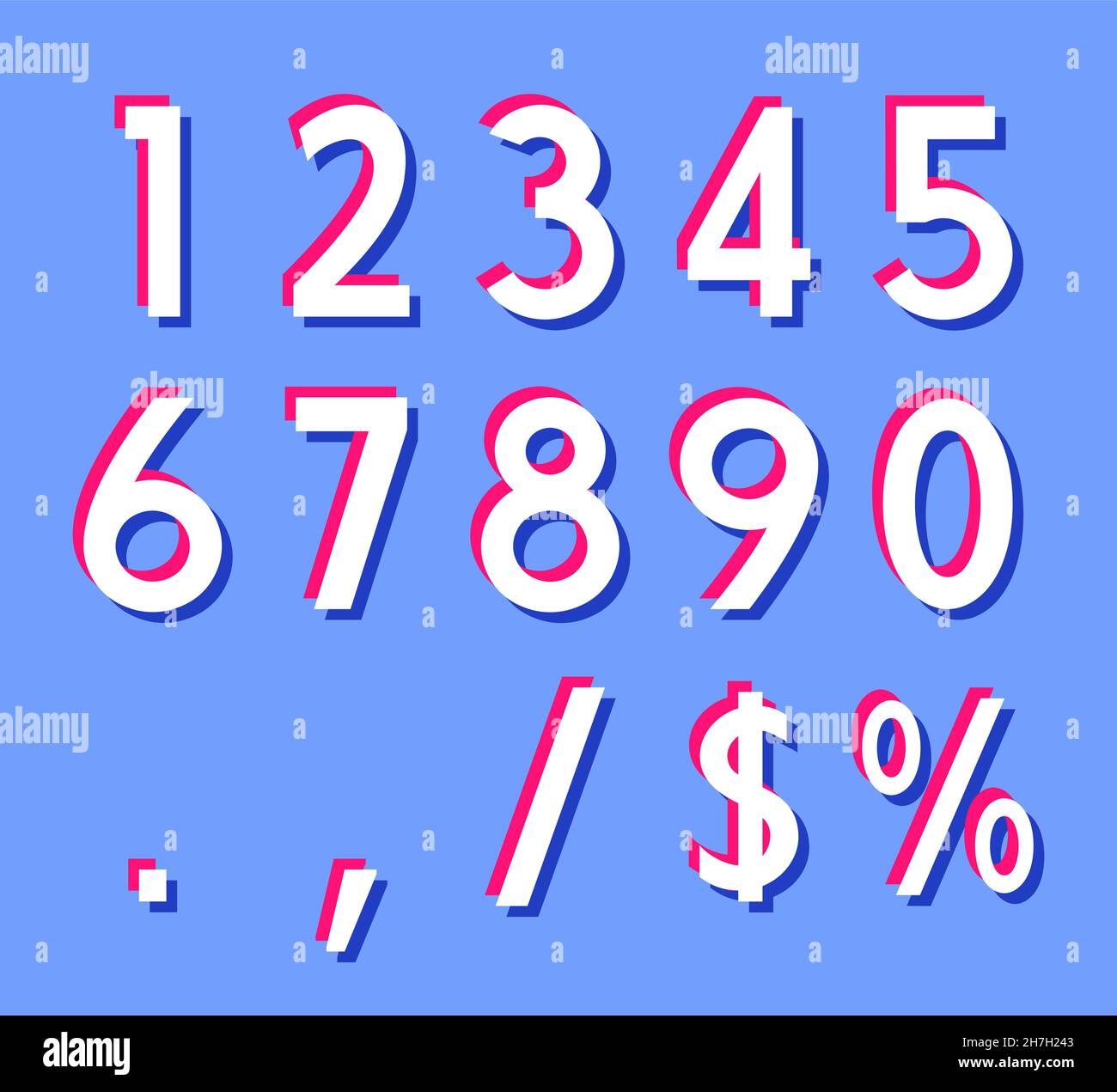 Numbers 4 5 opening Stock Vector Images - Alamy
