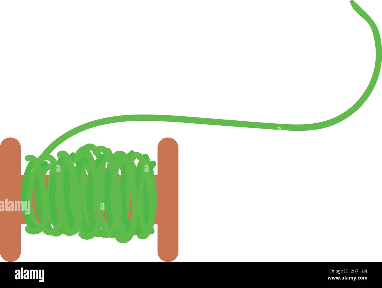 Tools sewing on wooden Cut Out Stock Images & Pictures - Alamy