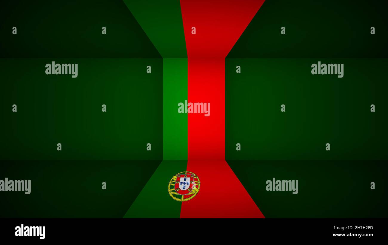 EPS10 Vector Patriotic background with Portugal flag colors. An element ...