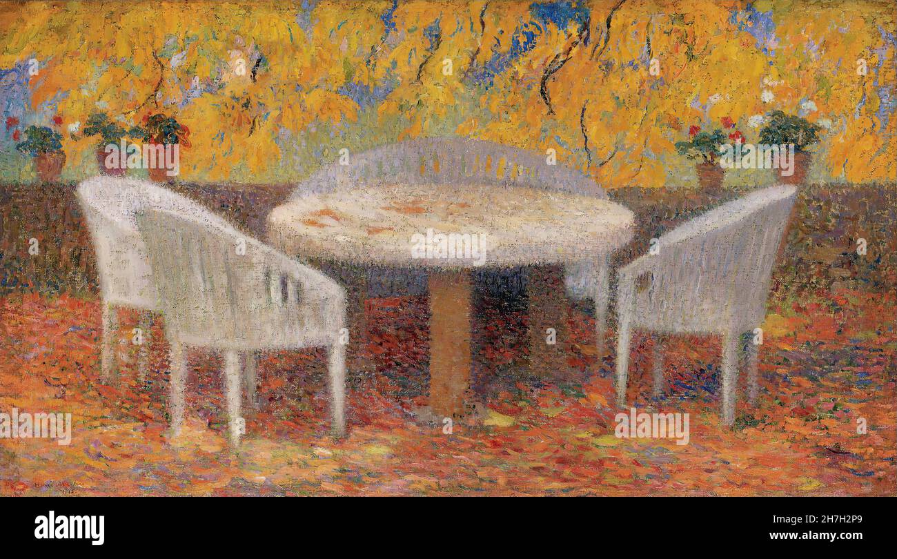 Henri Martin - Under the Big Chest-Nut Tree of Marquyarol - Autumn ... Henri Martin - Under the Big Chest-Nut Tree of Marquyarol - Autumn ...