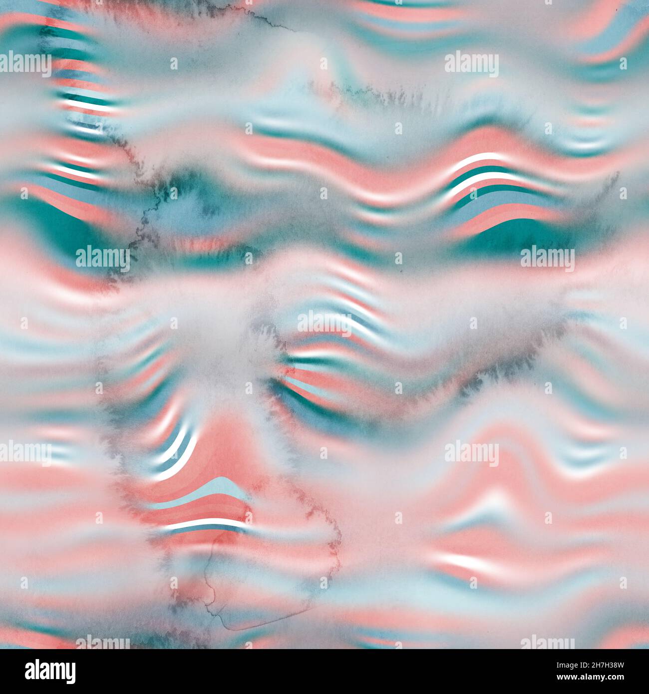 Seamless striped watercolor wet on wet bleed surface pattern design for ...