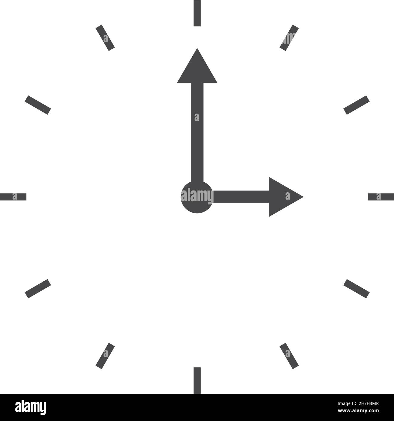Clock face icon. Time symbol. Circle timer with arrrows Stock Vector ...