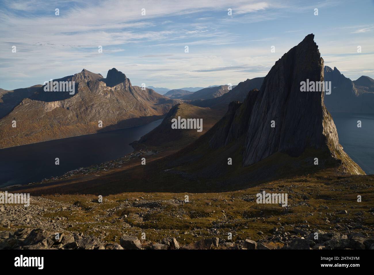 Segla mountain, Senja island, Troms, Norway Stock Photo - Alamy