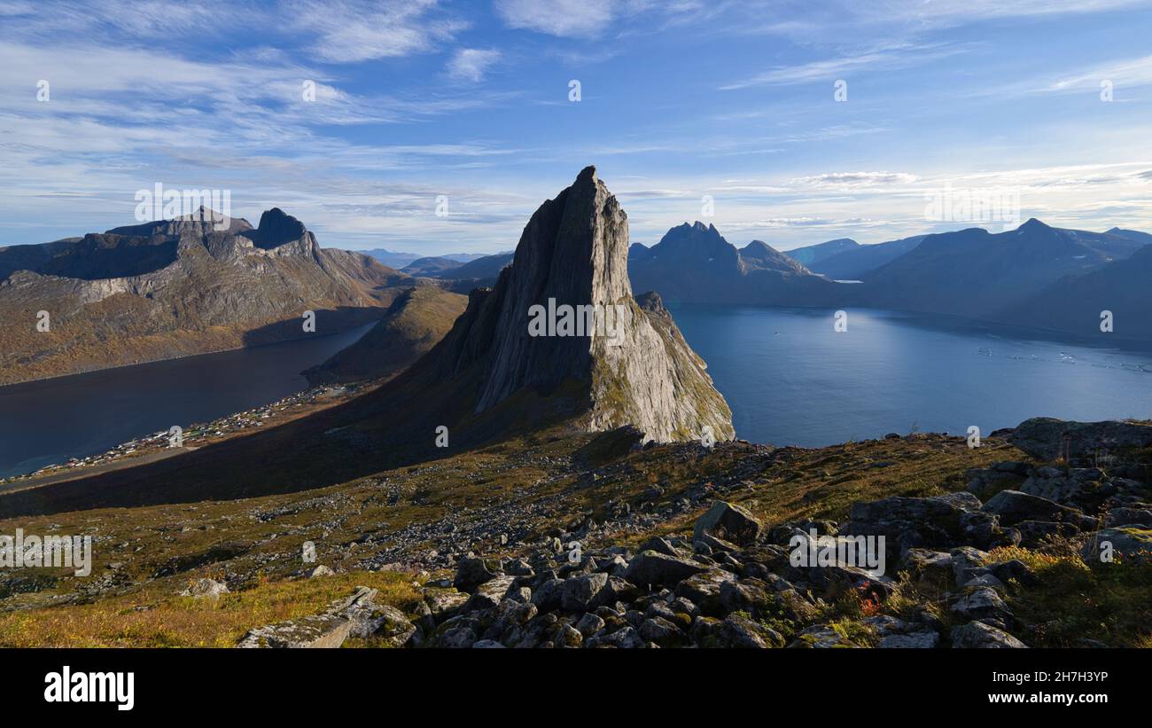 Segla mountain, Senja island, Troms, Norway Stock Photo - Alamy