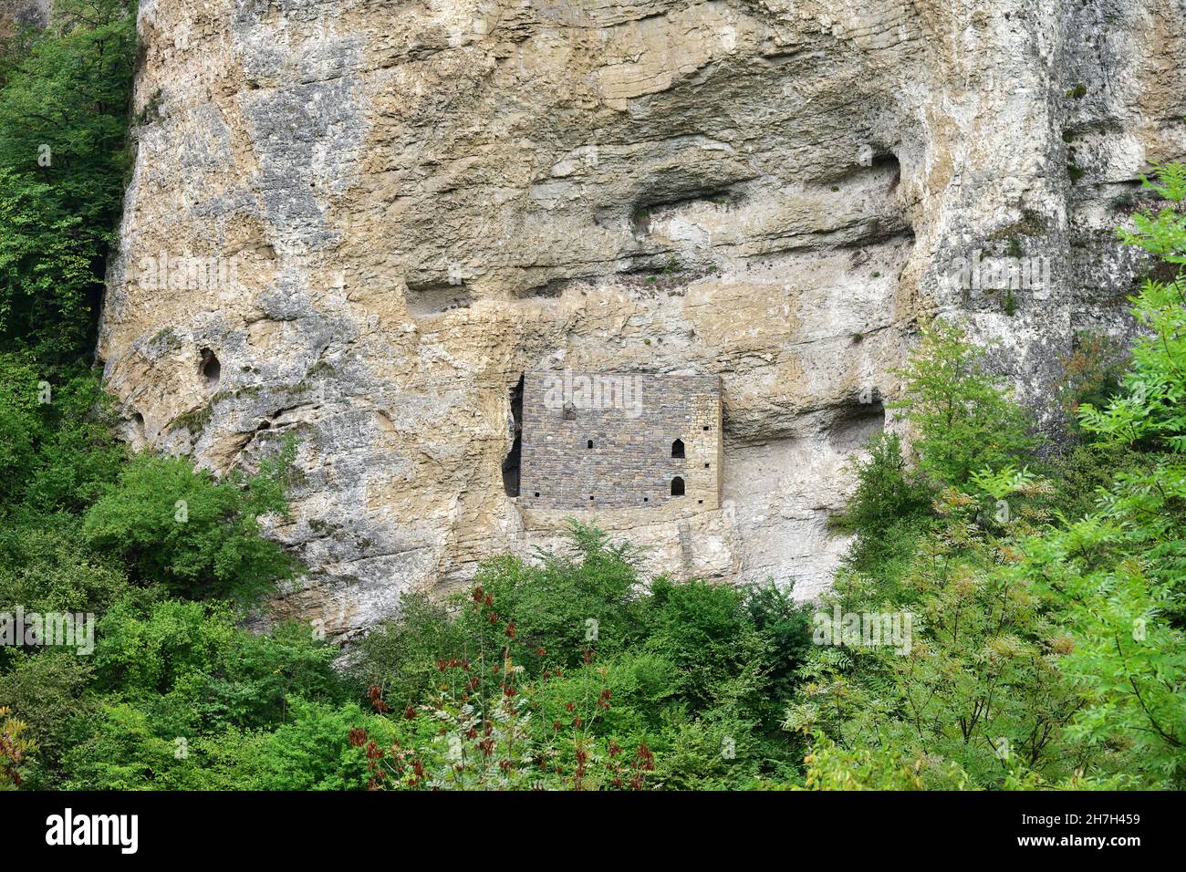 Chechnya, Russia. Neighborhood Nihaloy waterfall is one of the most ...