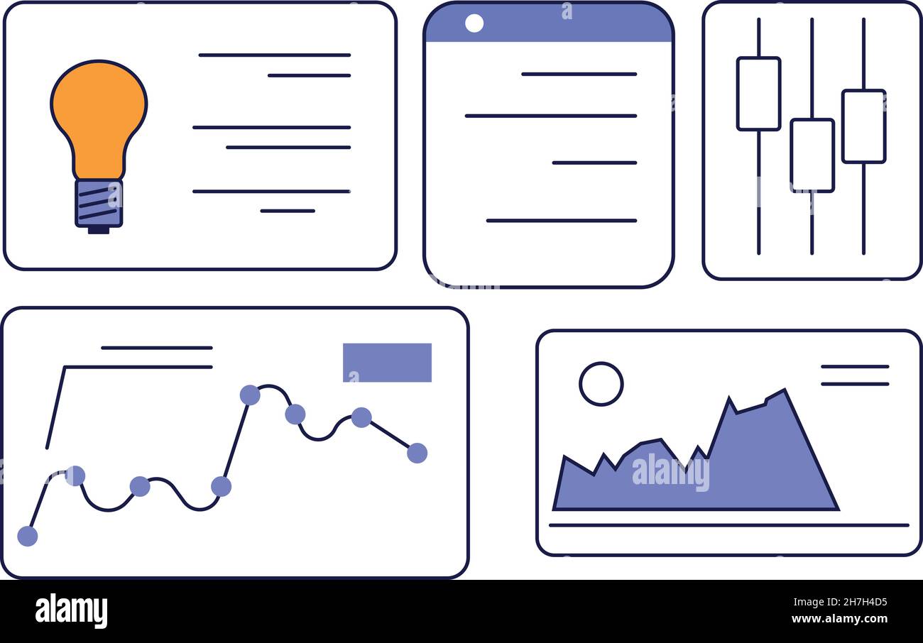 Dashboard icon. Interface screen concept. Data statistics Stock Vector ...