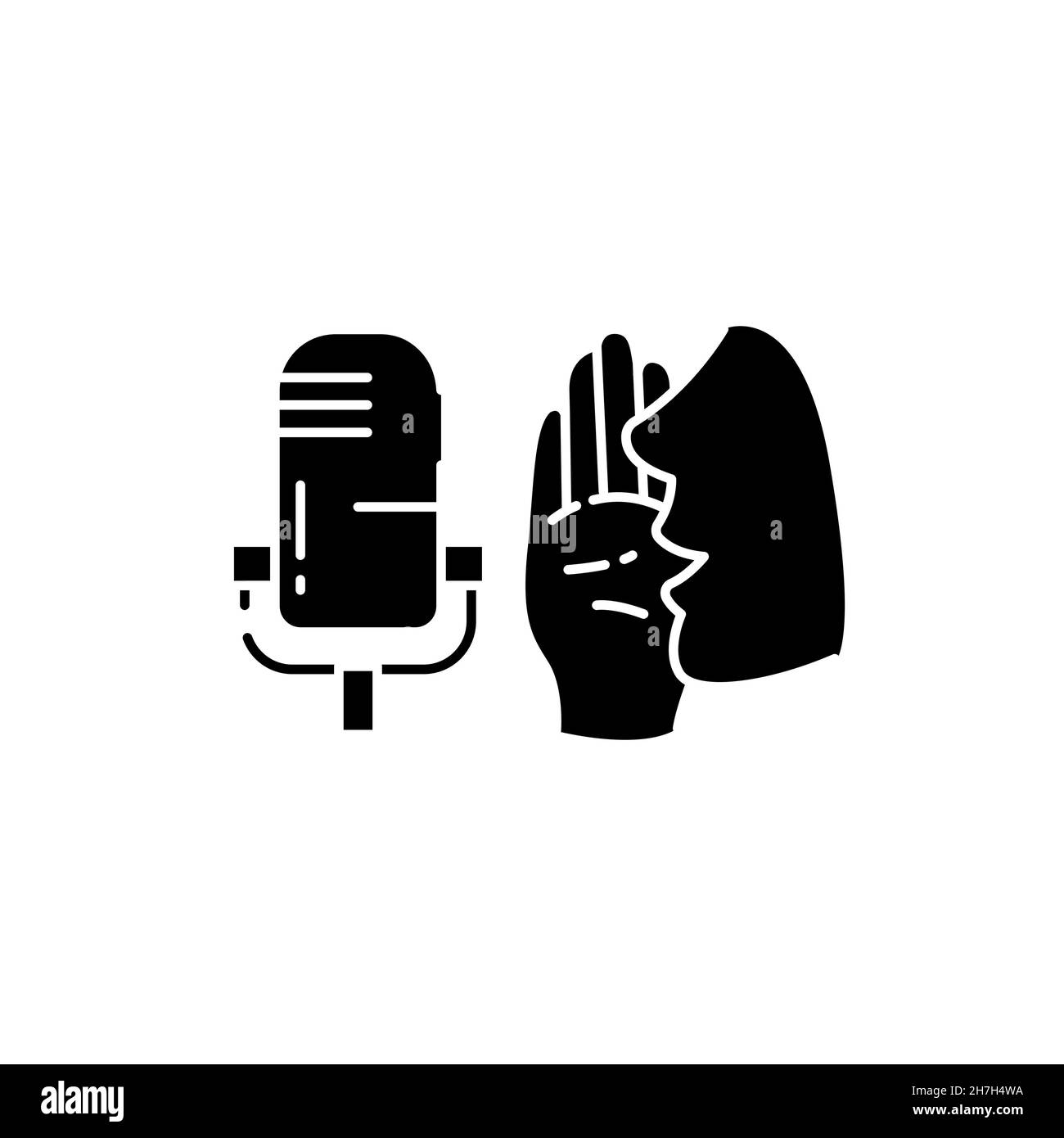 Whisper sound recording color line icon. Asmr. Autonomous sensory ...