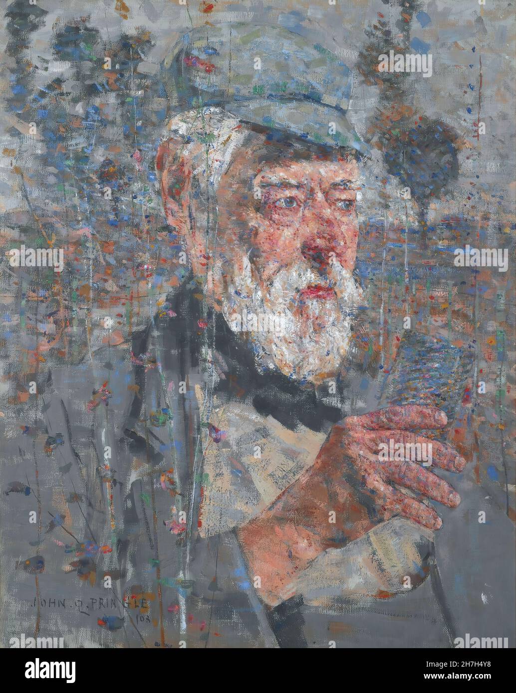 John Quinton Pringle - Man with Tobacco Pouch - 1903 Stock Photo - Alamy