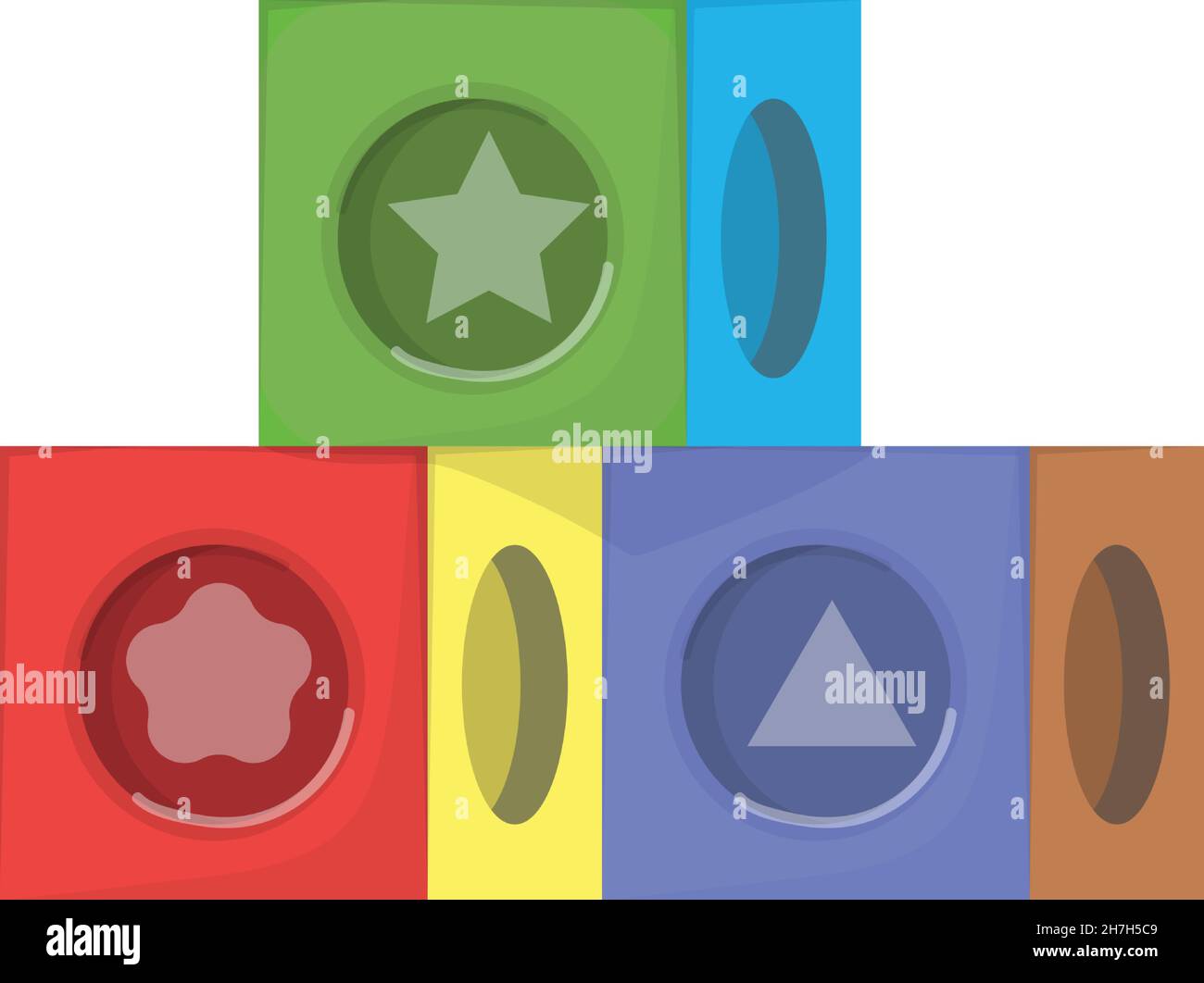 Star block Cut Out Stock Images & Pictures - Alamy