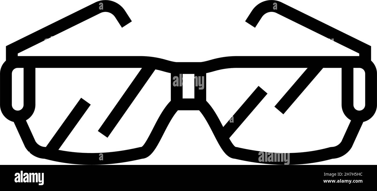 computer glasses line icon vector illustration Stock Vector Image & Art ...