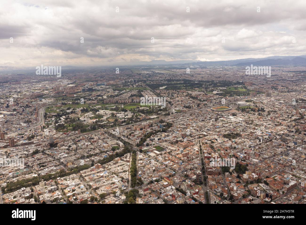 Bogotá colombia cloudy downtown aerial hi-res stock photography and ...