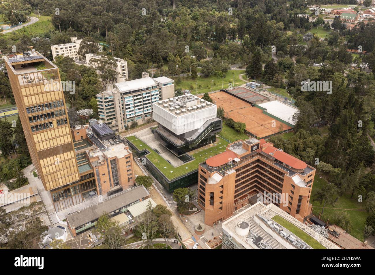 Aerial view of the architecture in Bogota, Colombia Stock Photo - Alamy