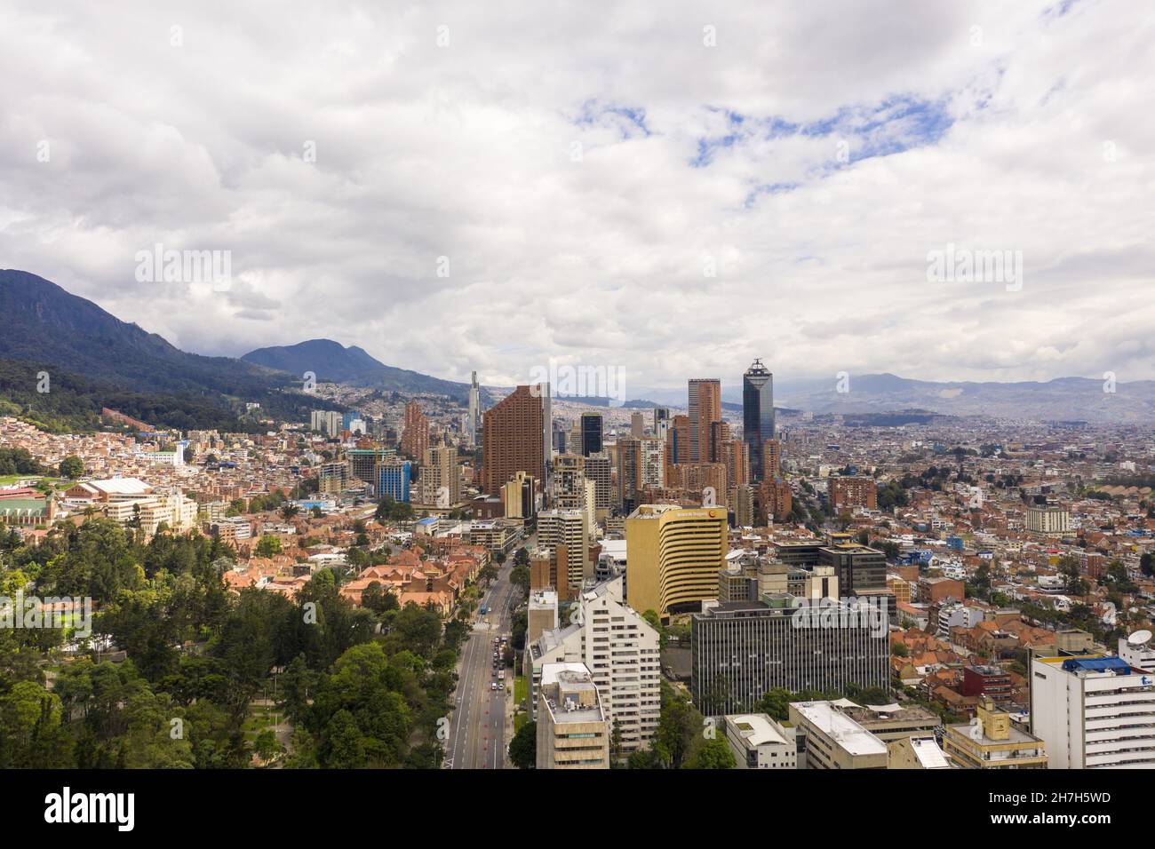 Aerial view of the architecture in Bogota, Colombia Stock Photo - Alamy