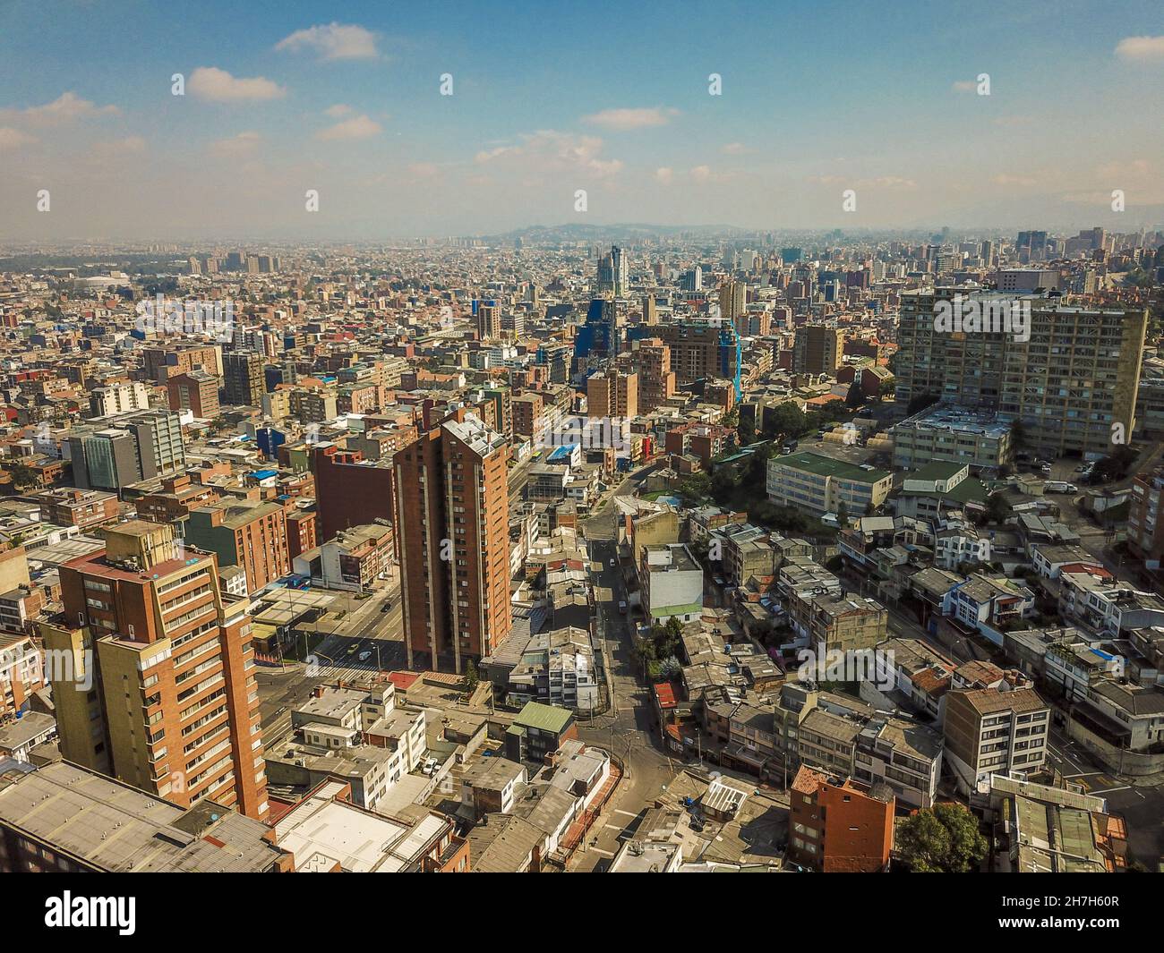 Aerial view of the architecture in Bogota, Colombia Stock Photo - Alamy