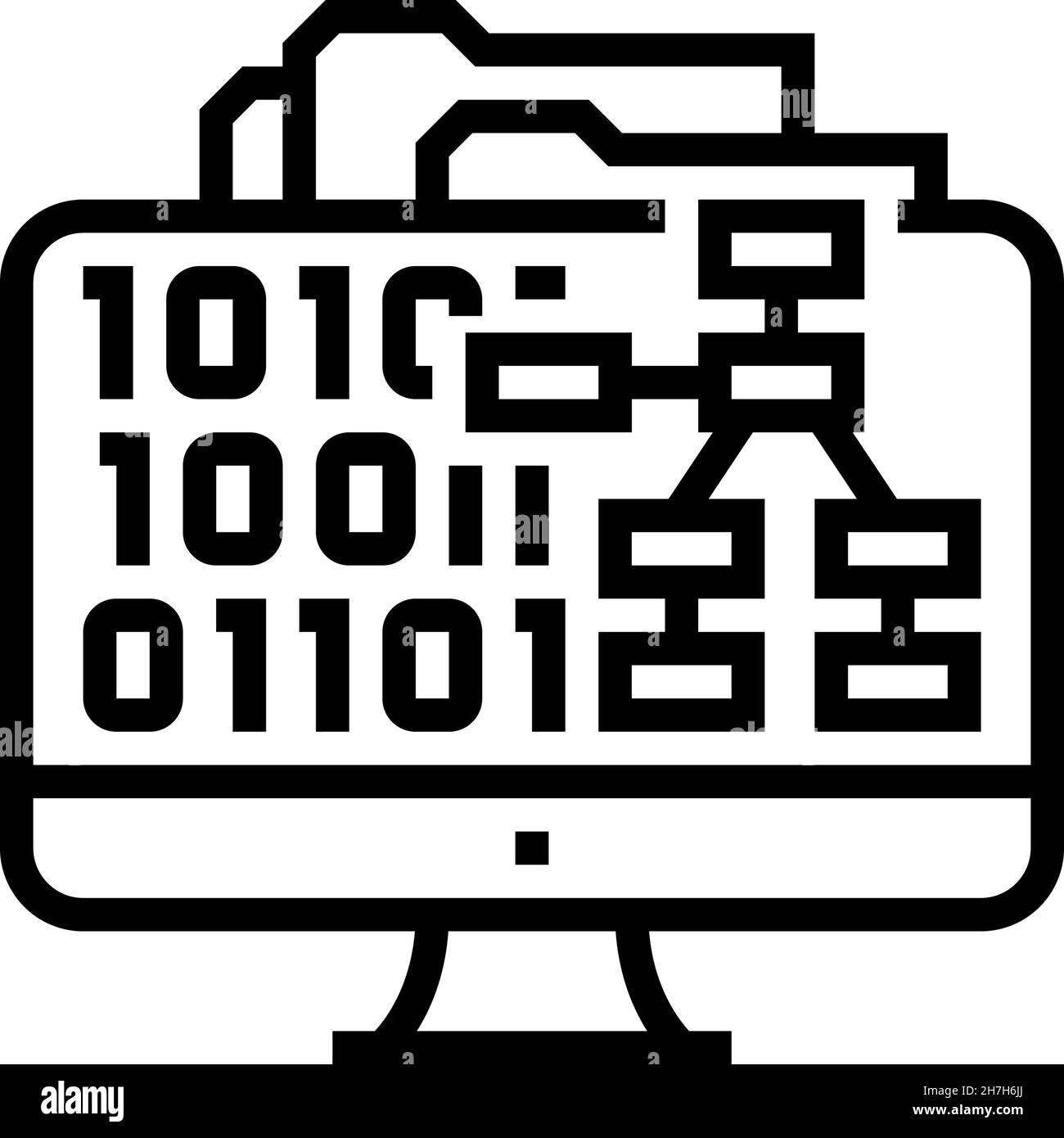 system software line icon vector illustration Stock Vector Image & Art ...