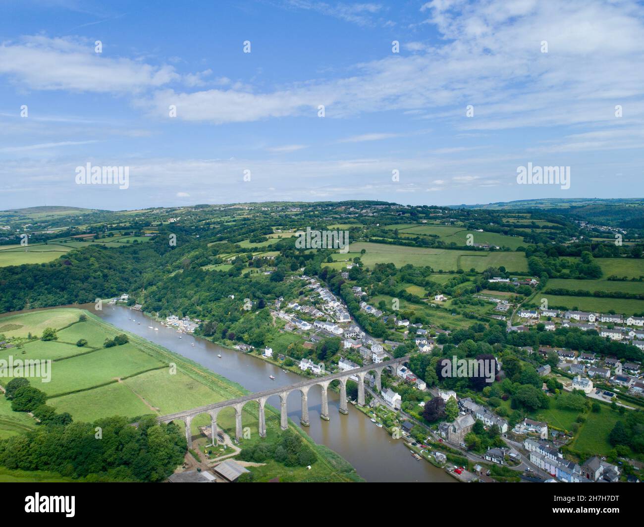 Calstock Viaduct, Calsrock, Cornwall Stock Photo - Alamy