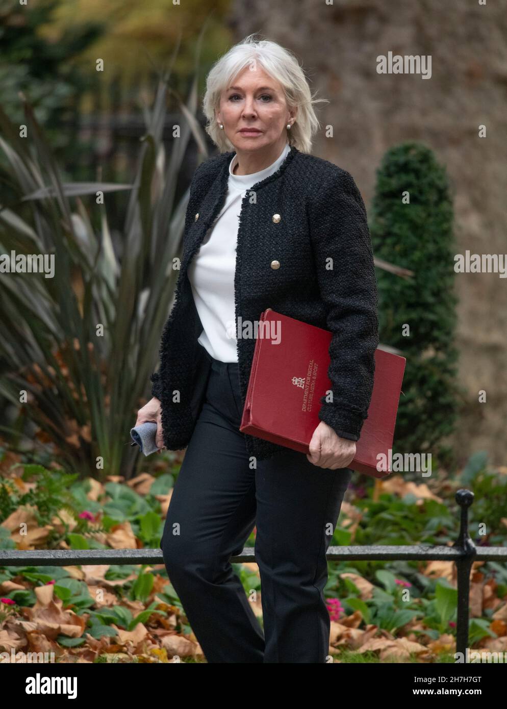 Downing Street, London, UK. 23 November 2021. Nadine Dorries MP ...