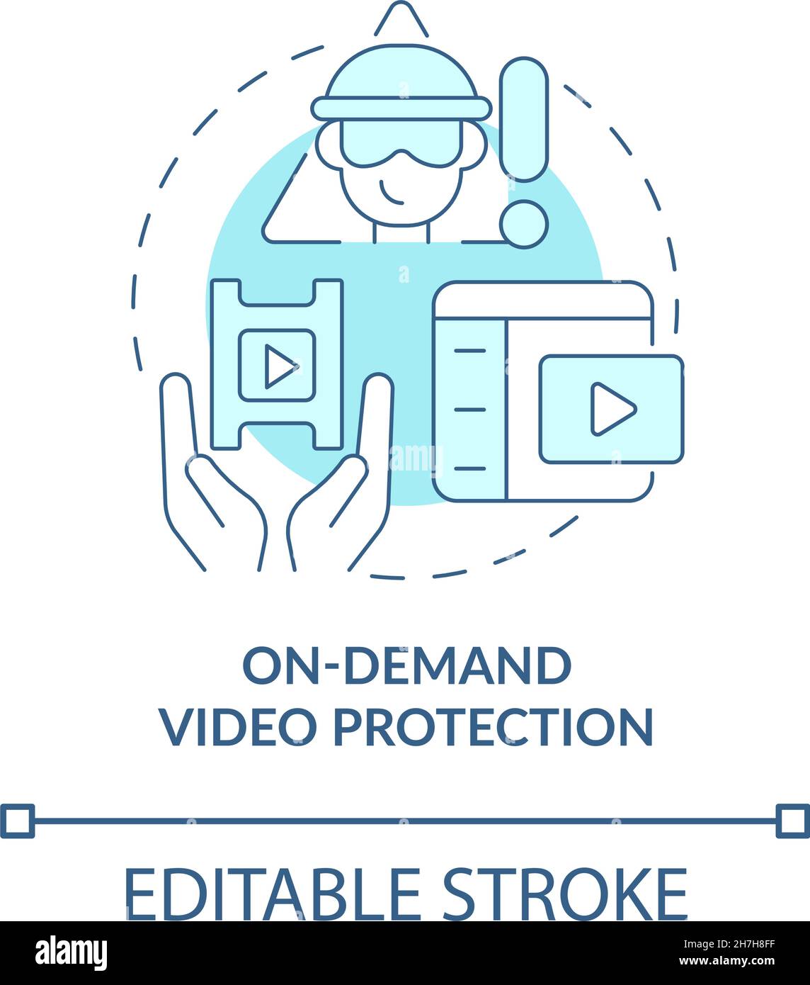 On demand video content Stock Vector Images - Alamy