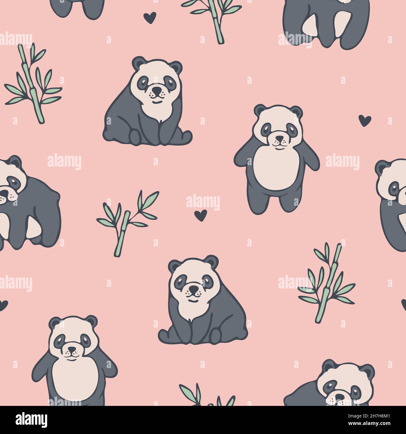 Simple baby pink pastel Stock Vector Images - Alamy