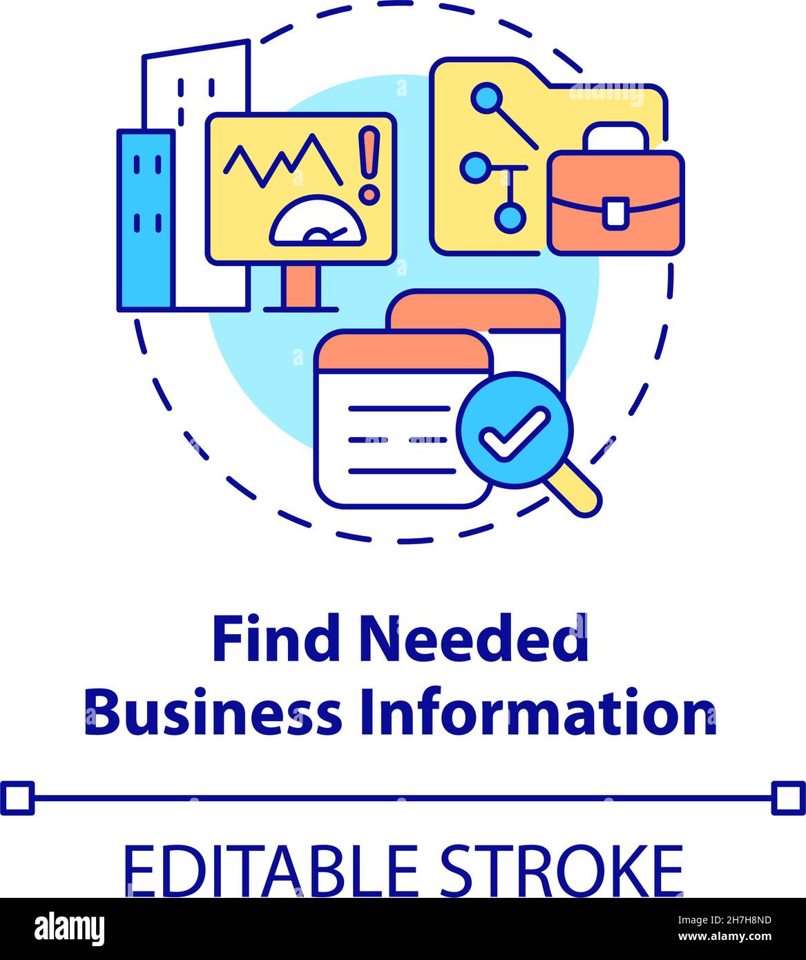 Business tracking idea logo hi-res stock photography and images - Alamy
