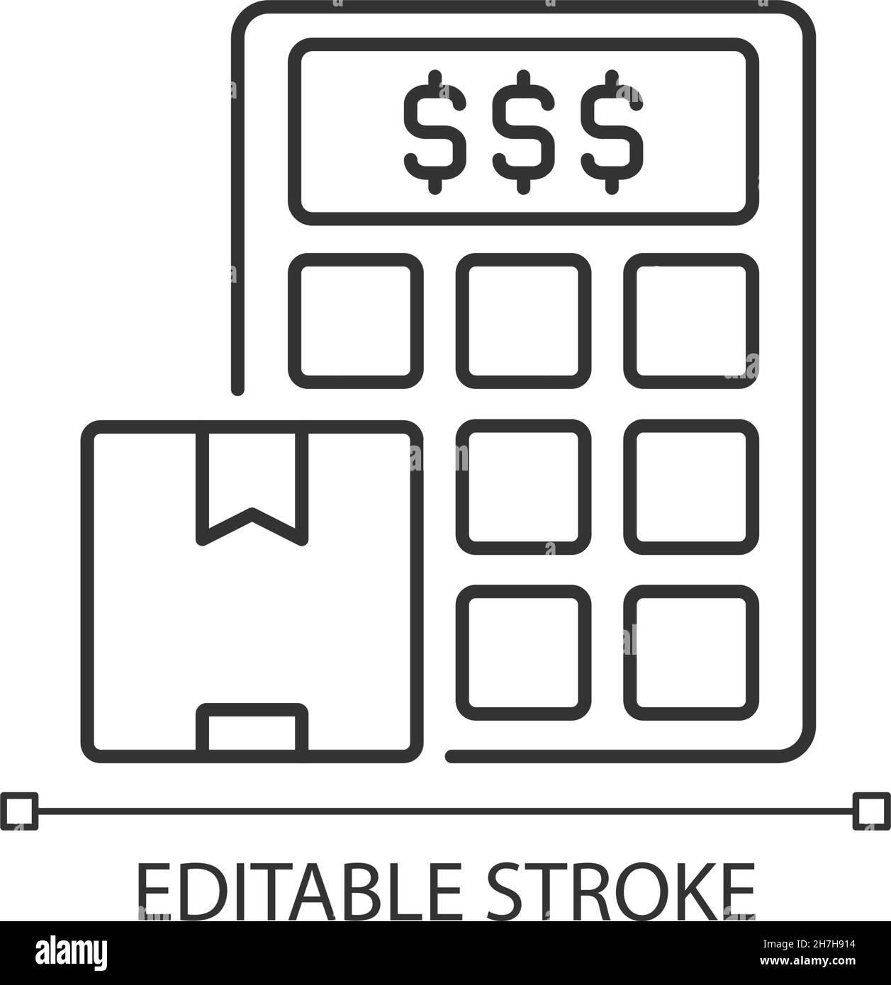 Cost calculation Stock Vector Images - Alamy