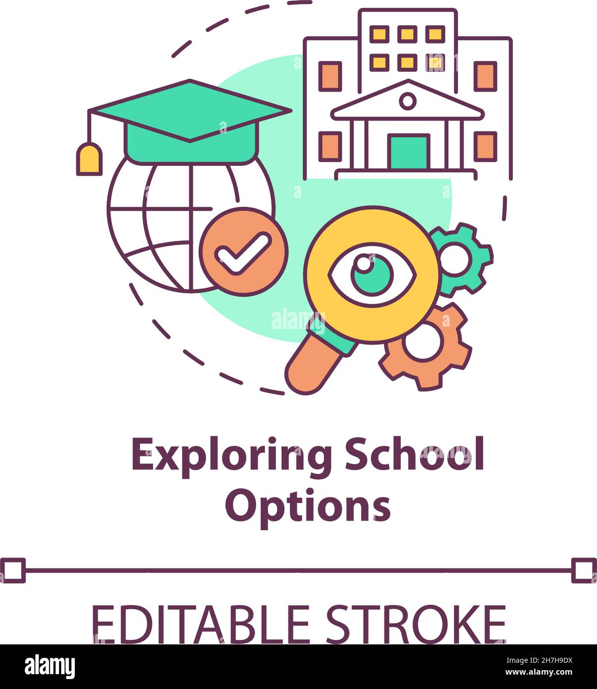School options Stock Vector Images - Alamy