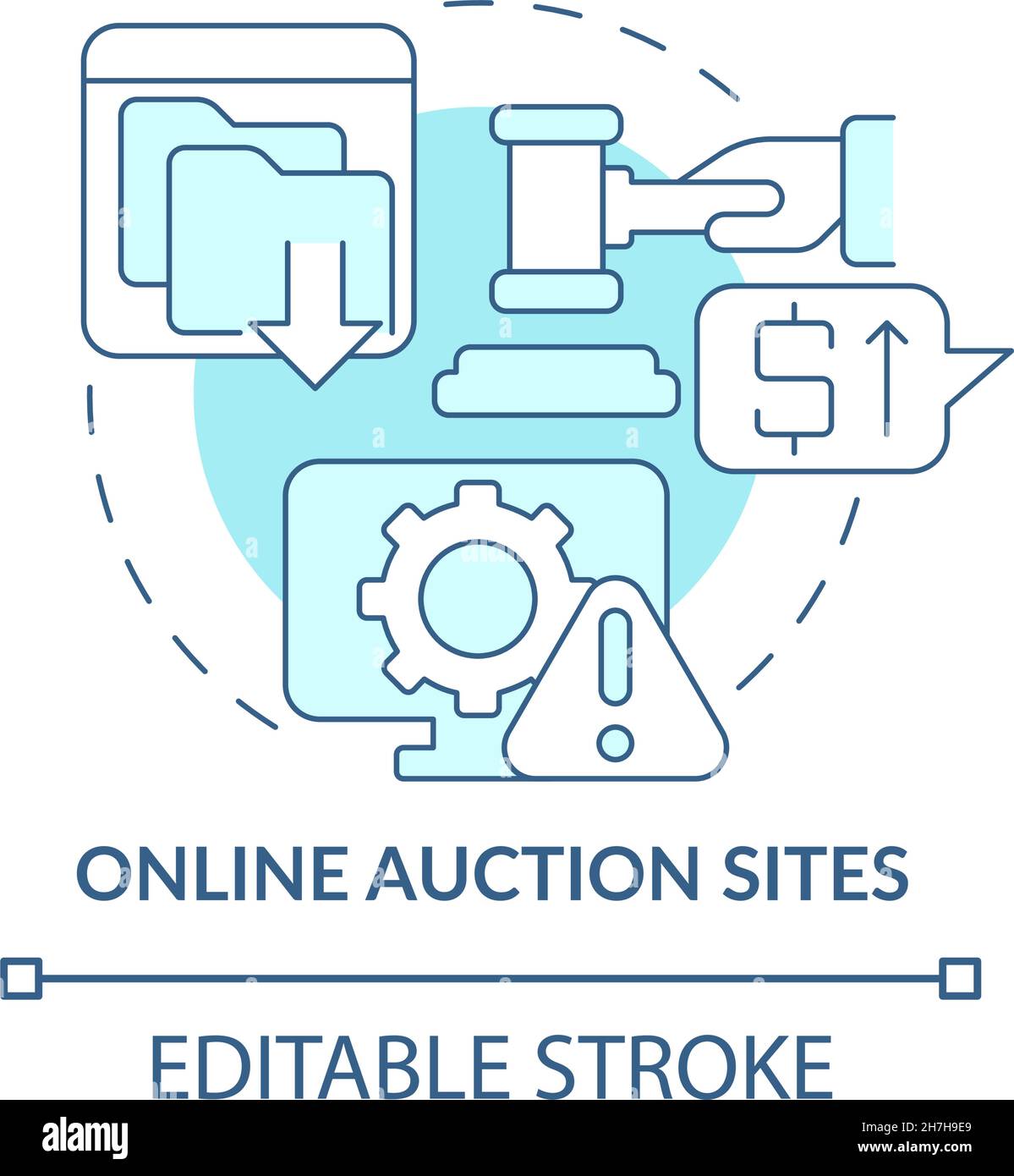 Online auction sites blue concept icon Stock Vector Image & Art - Alamy Online auction sites blue concept icon Stock Vector Image & Art - Alamy