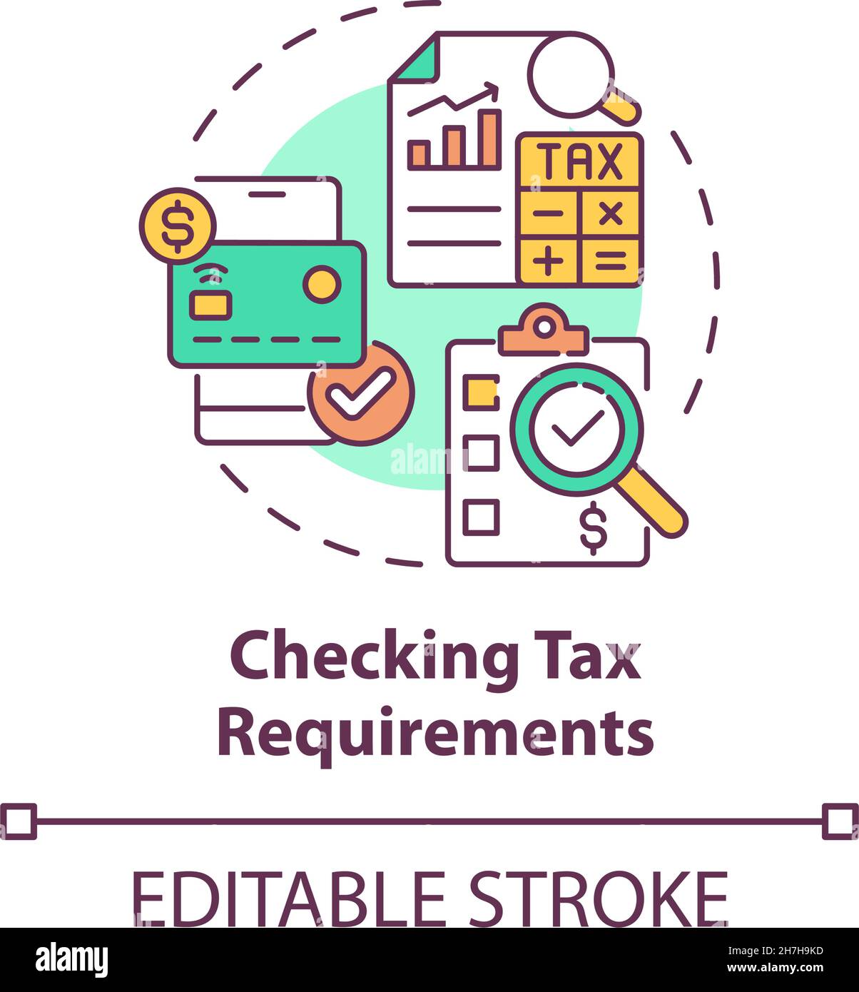 Tax requirements Stock Vector Images - Alamy