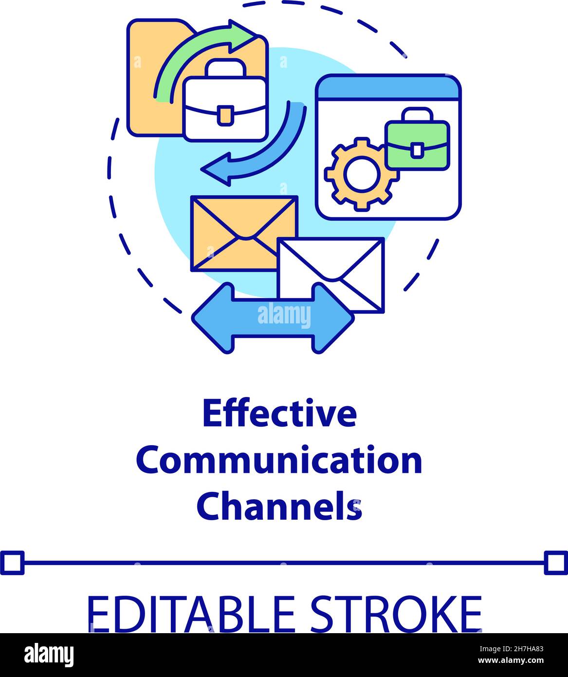 Effective communication channels concept icon Stock Vector Image & Art ...