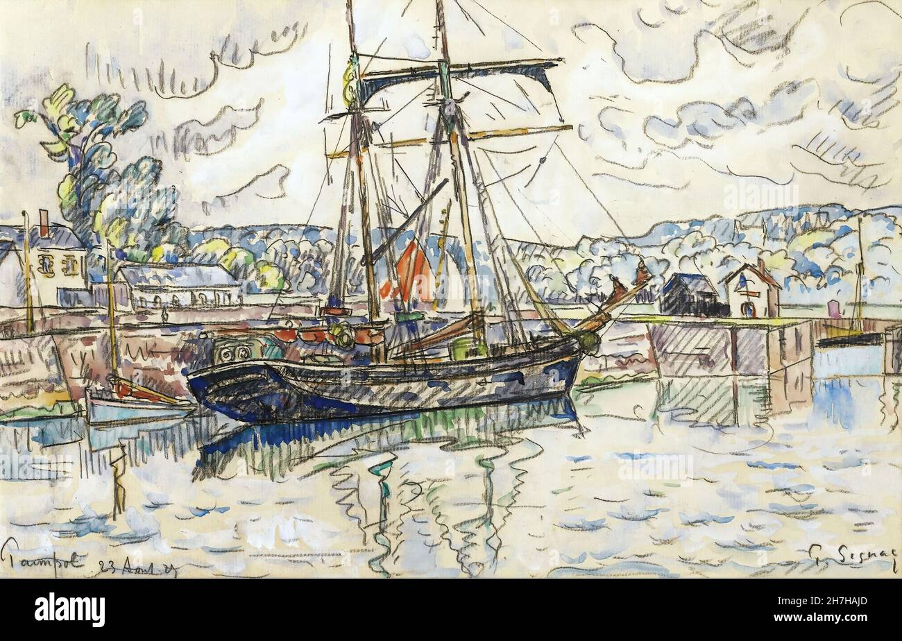 Paul Signac - Paimpol - 1927 Stock Photo - Alamy