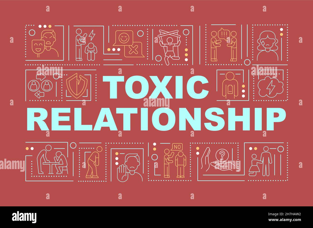 Abusive relationship word concepts banner Stock Vector Image & Art - Alamy