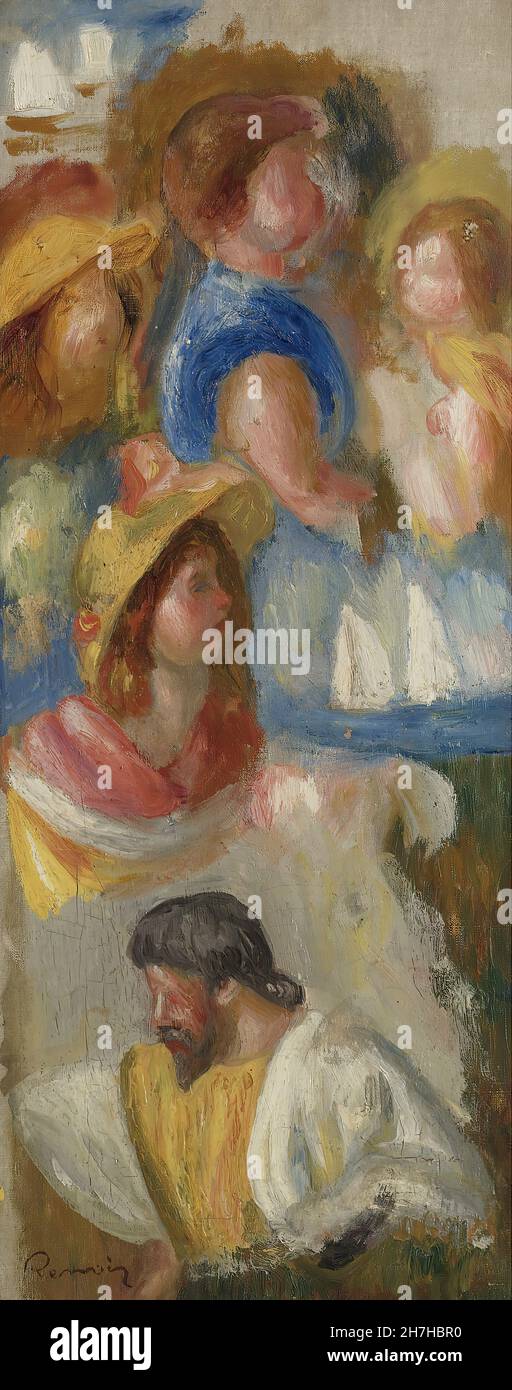 Pierre Auguste Renoir - Heads (Study) - 1900 Stock Photo - Alamy