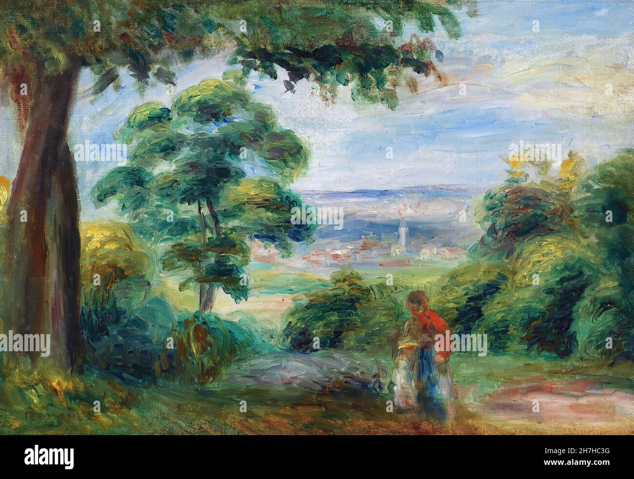 Pierre Auguste Renoir - Landscape 01 Stock Photo - Alamy