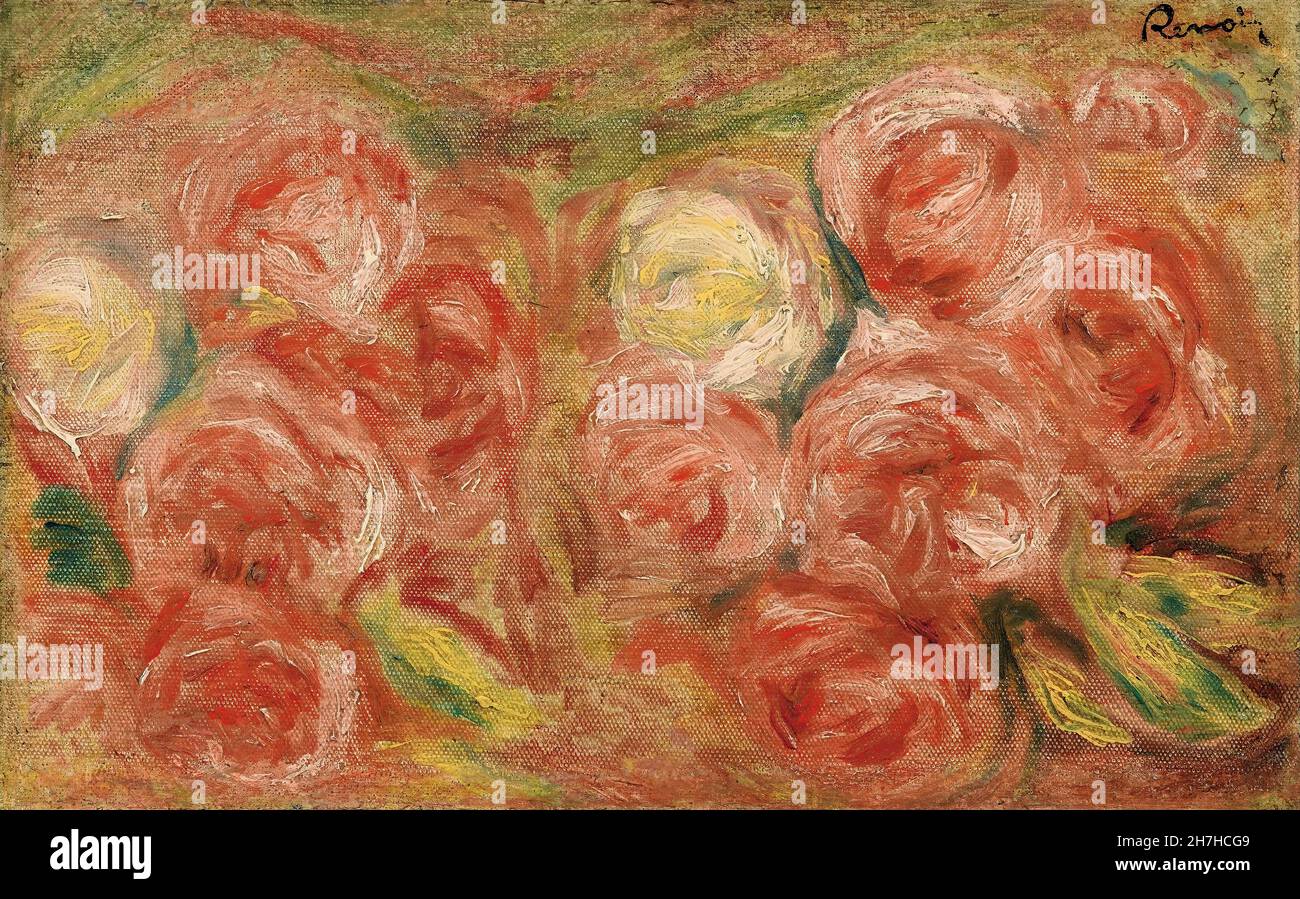Pierre Auguste Renoir - Roses 02 Stock Photo - Alamy