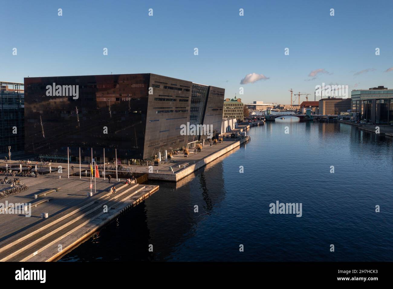 Aerial View of Royal Library in Copenhagen, Denmark Stock Photo - Alamy