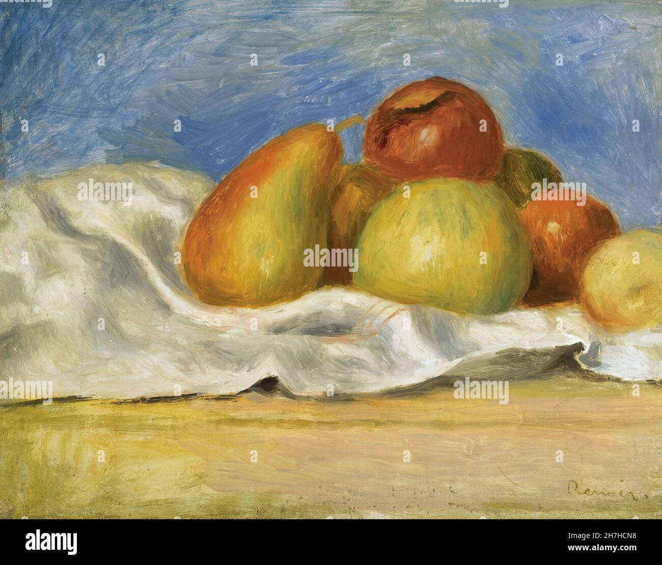 Pierre Auguste Renoir - Still Life with Apples and Pears - 1890 Stock ...